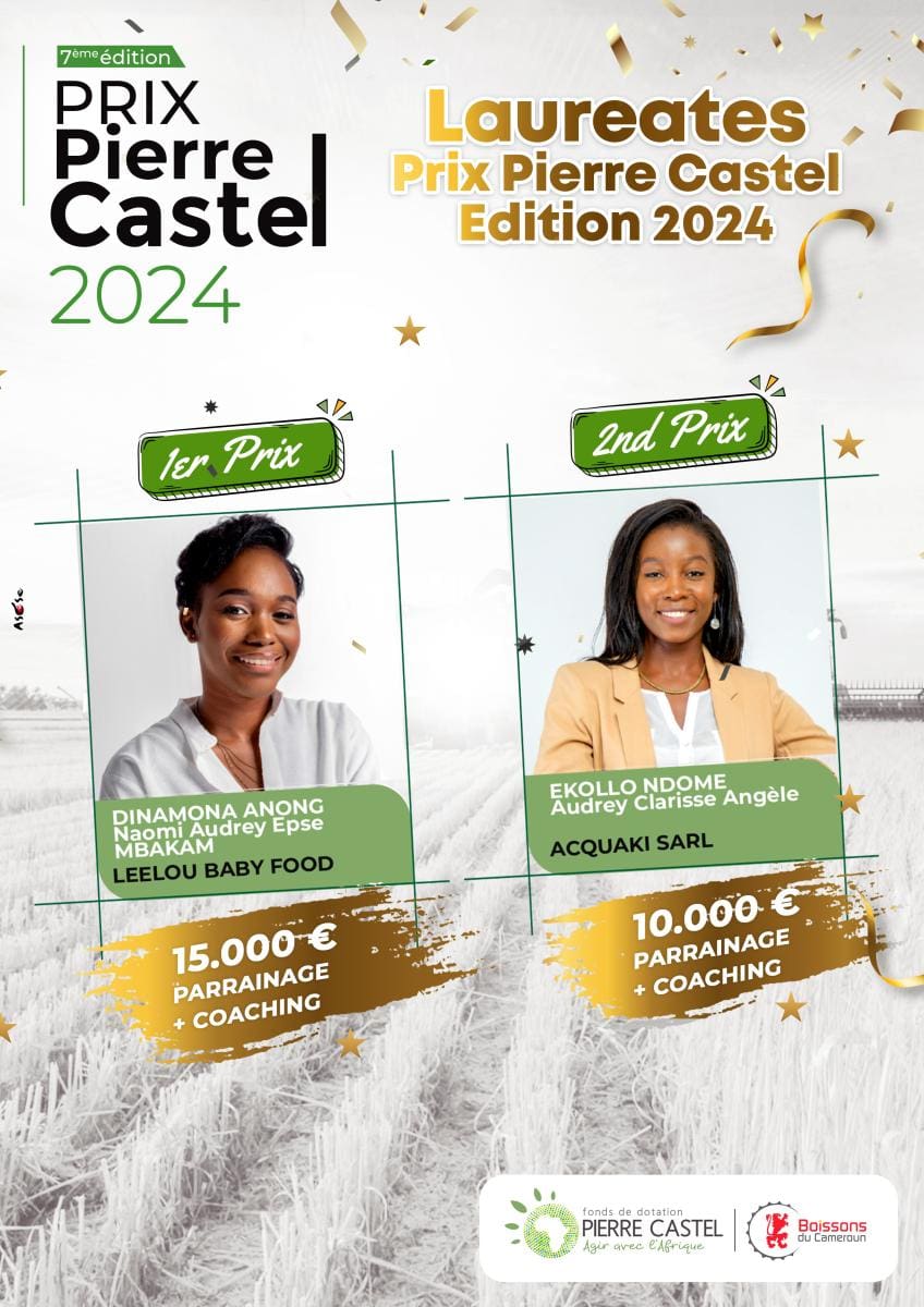 Prix Pierre Castel Cameroun : Naomi DINAMONA, 1ere lauréate 2024 | Castel Afrique